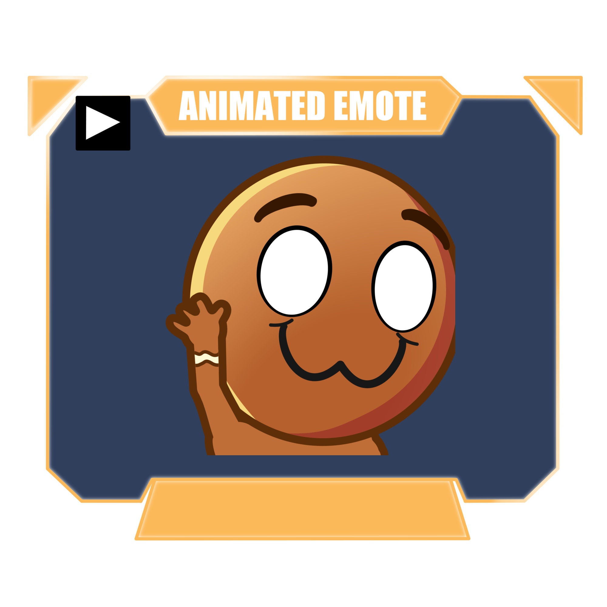 ANIMATED Gingerbread Hi Hello Christmas Emote for Twitch Kick Discord ...