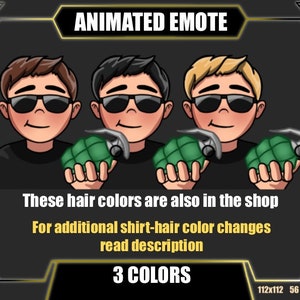 Grenade Emote Animated for Twitch Discord Youtube | Bomb Explosion ...