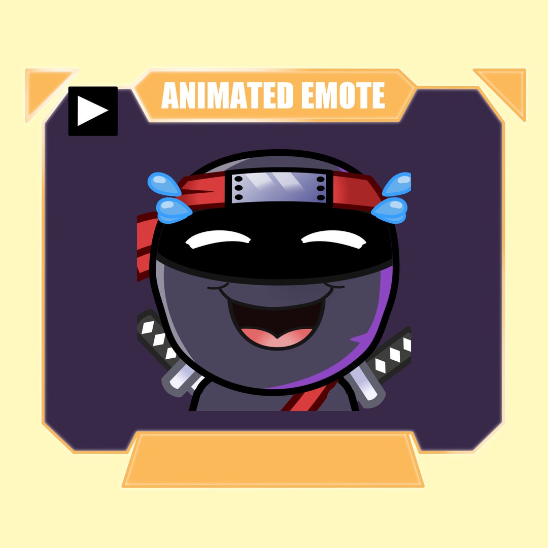 ANIMATED Ninja Laughing Emote for Twitch Kick Discord Youtube Streaming ...