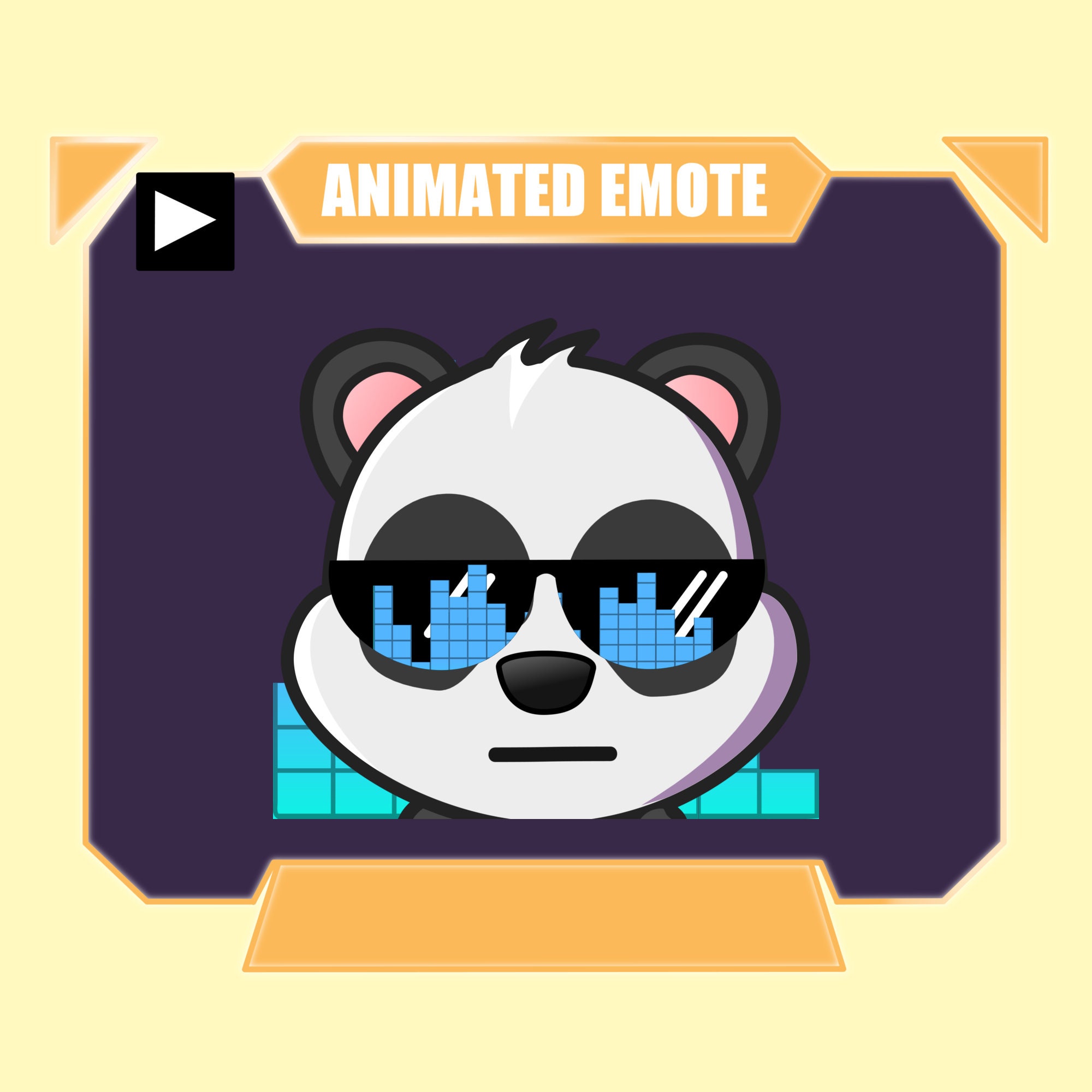 ANIMATED Panda Jam Dance Emote With Color Changing Equalizer for Twitch ...