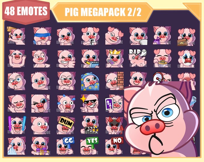 Twitch Panels Bongo Pig Meme / Paneles Cerdito Del Bongo - Etsy