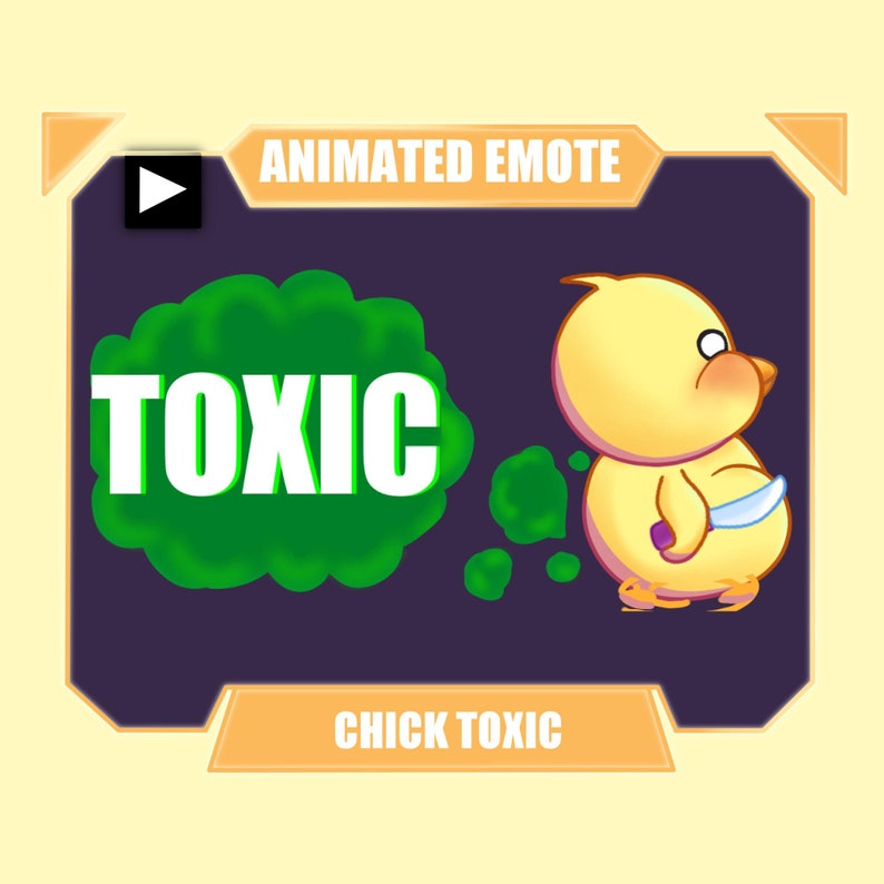 Animated Toxic Emote Chick Animated Twitch Emote Discrod Emote Youtube ...