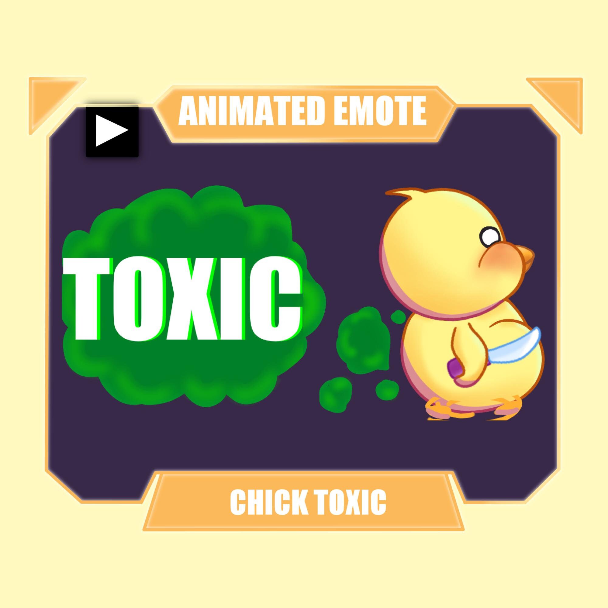Animated Toxic Emote Chick Animated Twitch Emote Discrod Emote Youtube ...