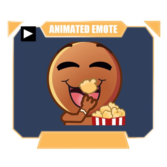 Emoji Eating Popcorn