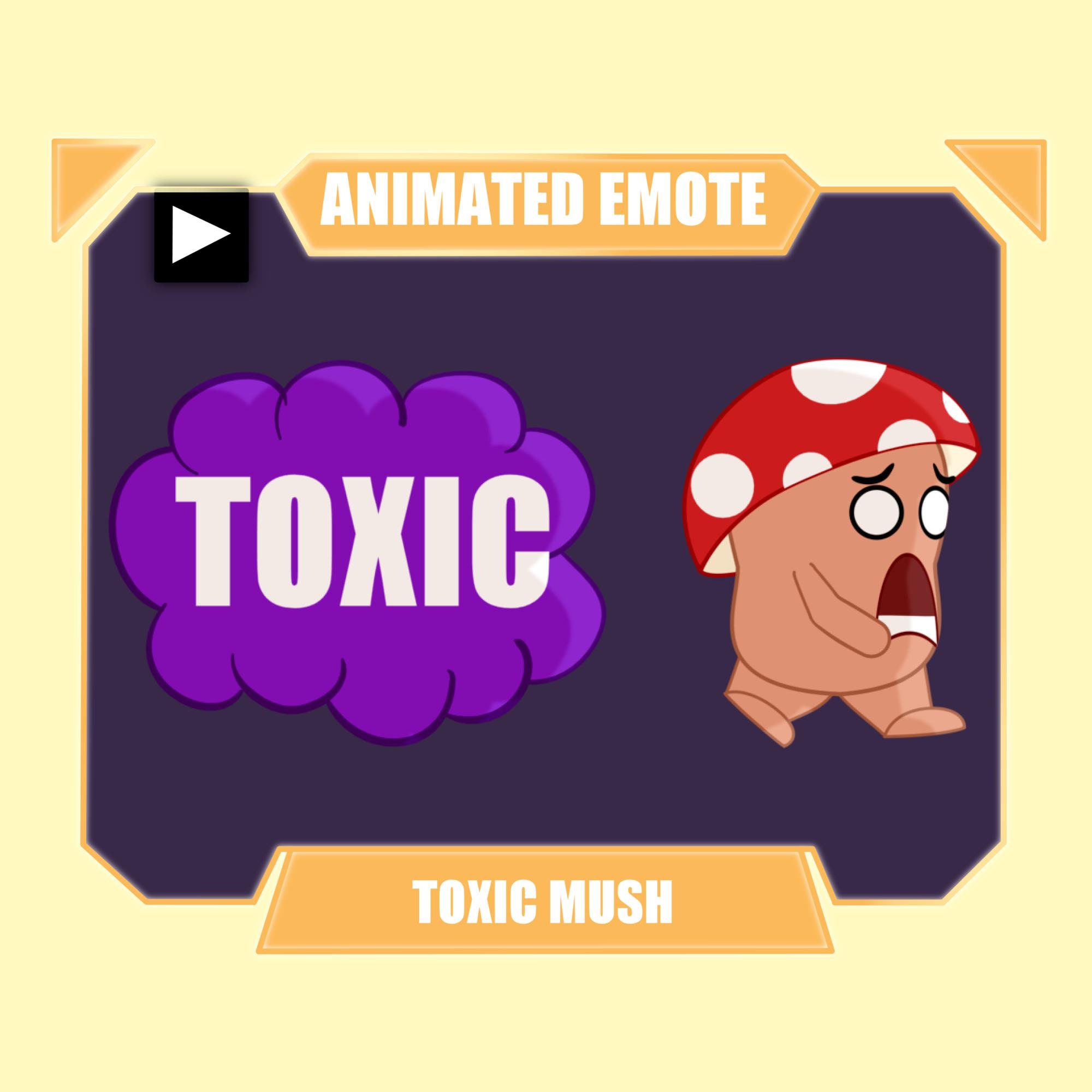 Animated Toxic Mushroom Emote for Twitch Discord Youtube - Etsy Australia