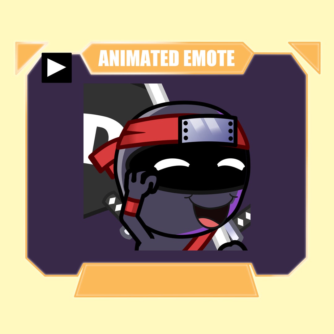 ANIMATED Ninja Raid Emote for Twitch Discord Youtube Streaming | Ninja ...