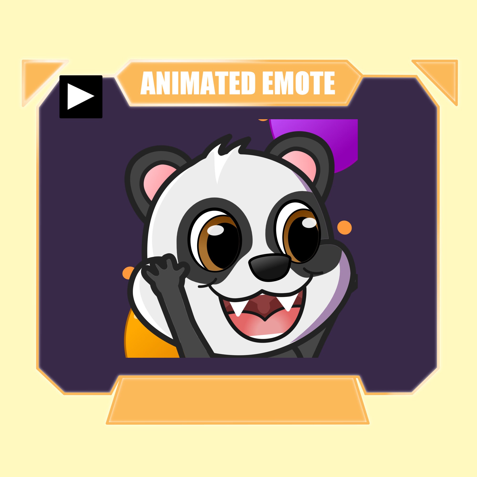 ANIMATED Panda Hype Emote for Twitch Kick Discord Youtube Stream ...