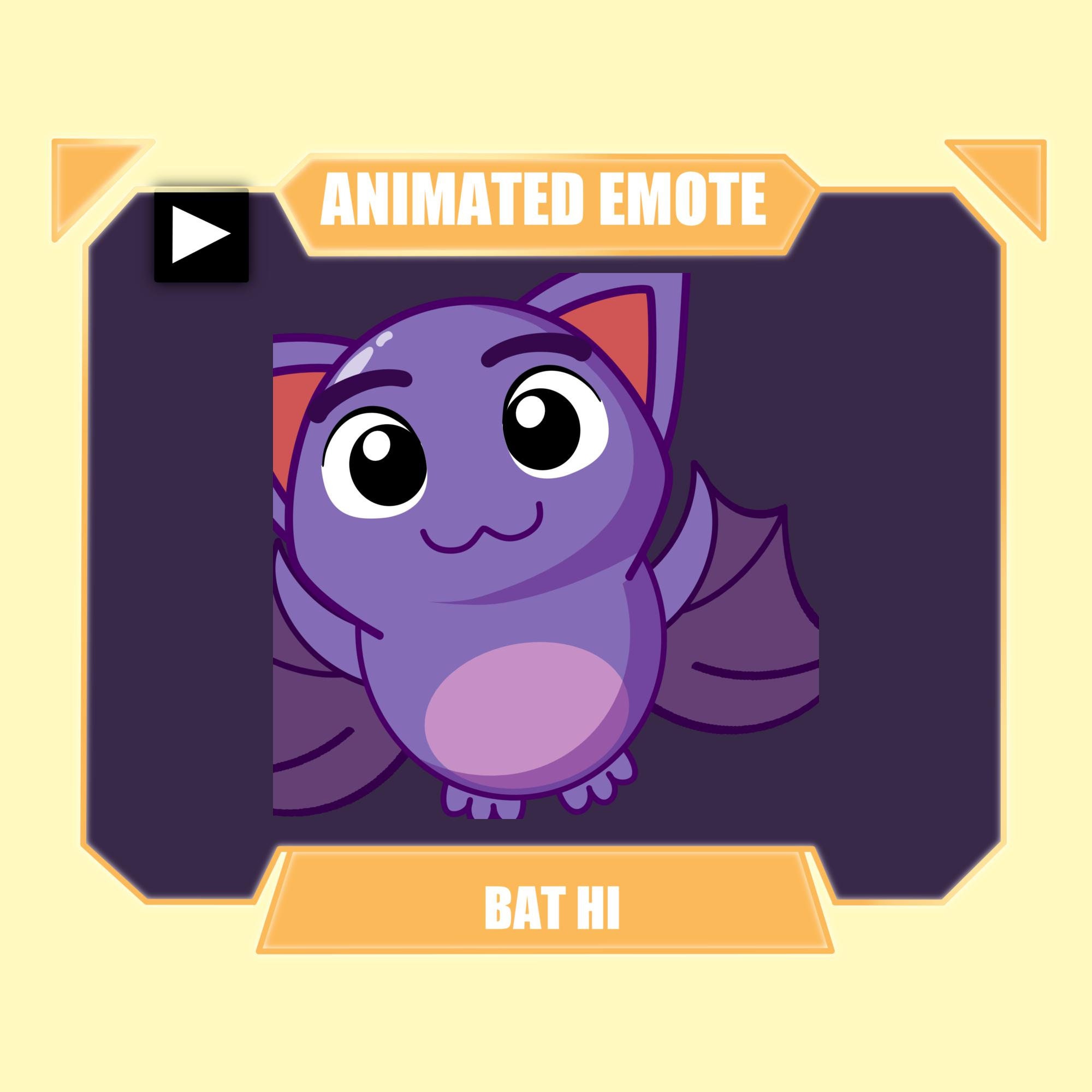 ANIMATED BAT Emote for Twitch Discord Youtube Animated - Etsy Canada