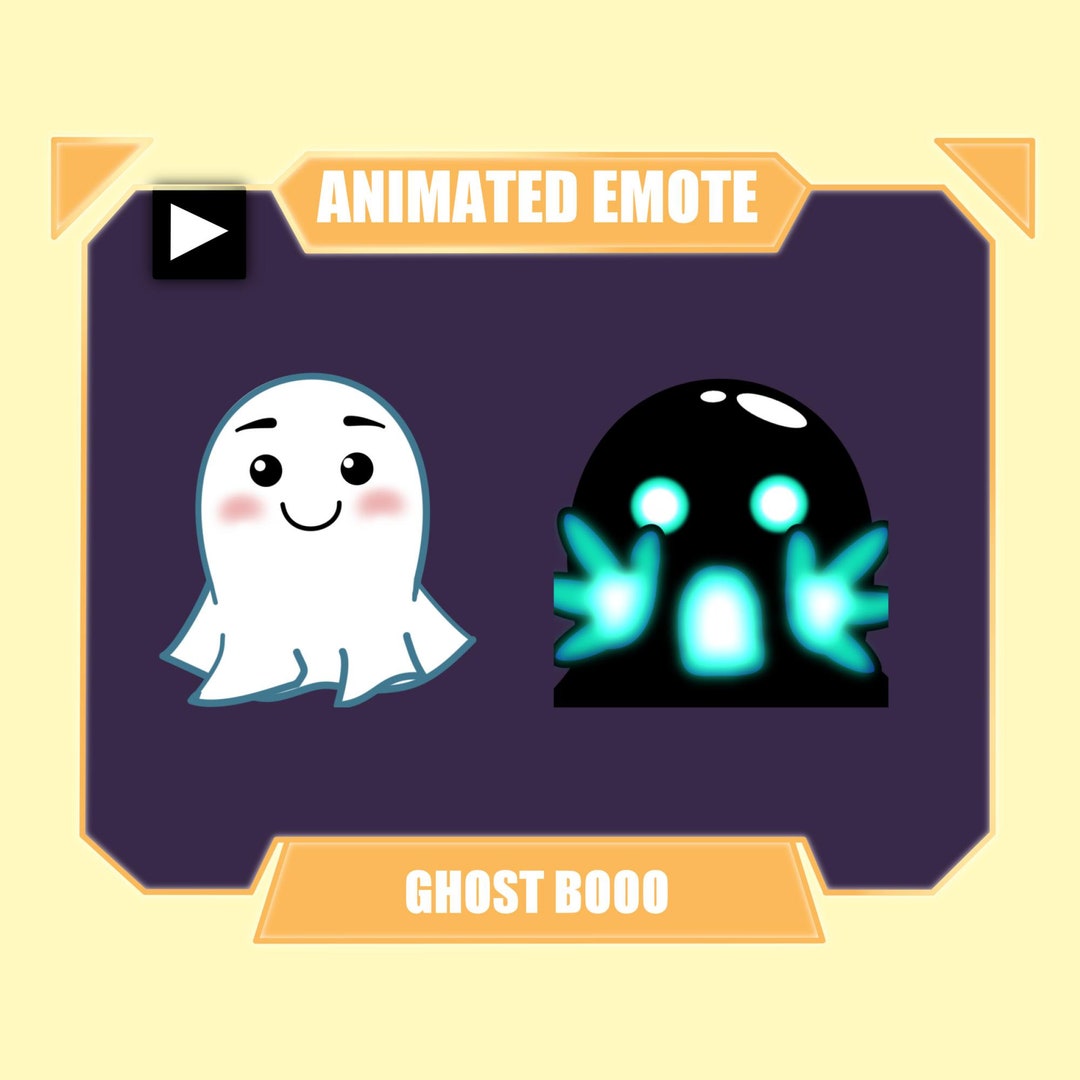 Animated Ghost Emote for Twitch Discord Youtube | Animated Halloween ...
