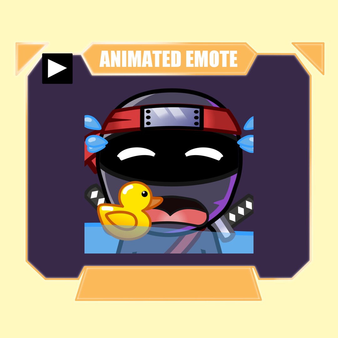 ANIMATED Ninja Crying Emote for Twitch Kick Discord Youtube Streaming ...
