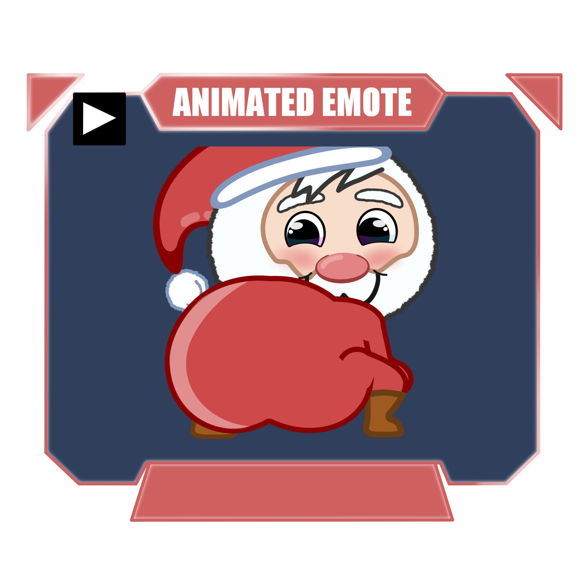ANIMATED Santa Twerking Christmas Emote for Twitch Kick - Etsy