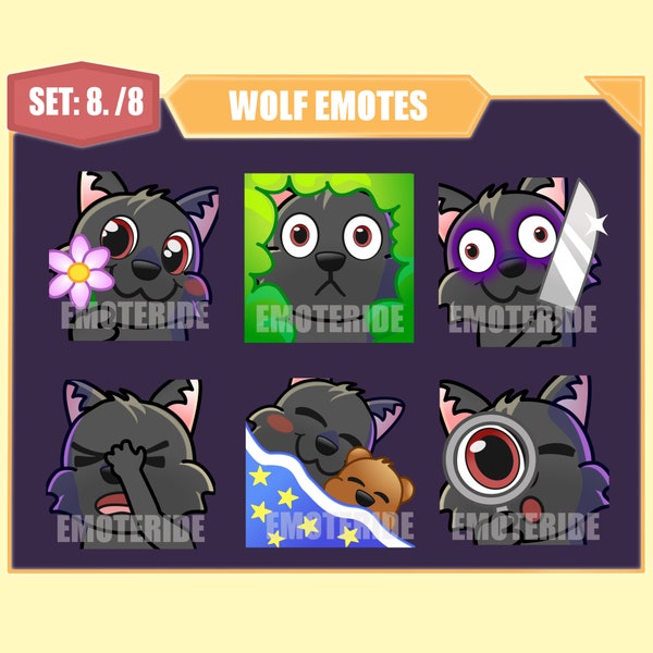 Wolf Teddy Bear Emote - Etsy
