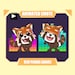 ANIMATED Red Panda Dance Emote Dancing Emote for Twitch Discord Youtube ...