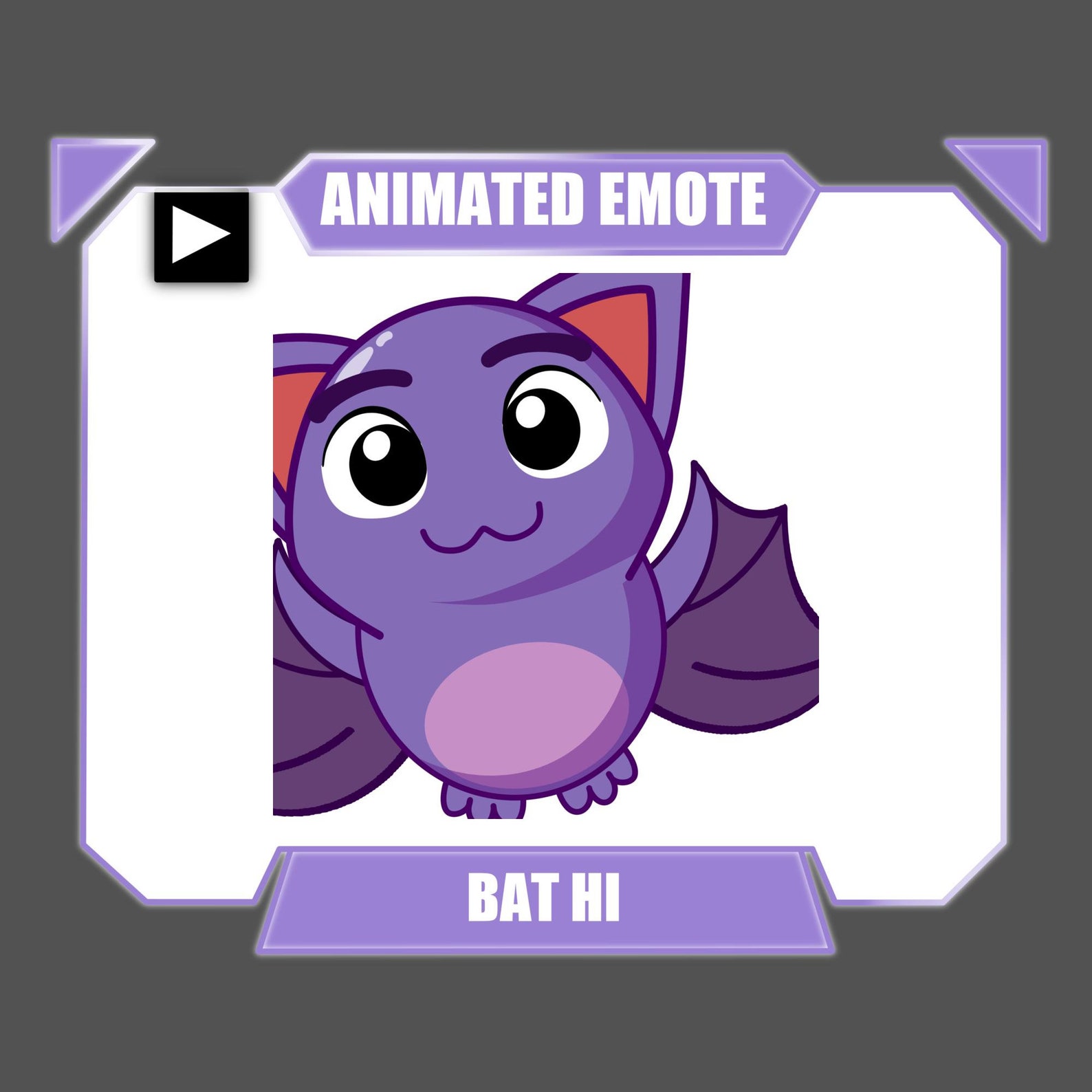 ANIMATED BAT Emote for Twitch Discord Youtube Animated - Etsy