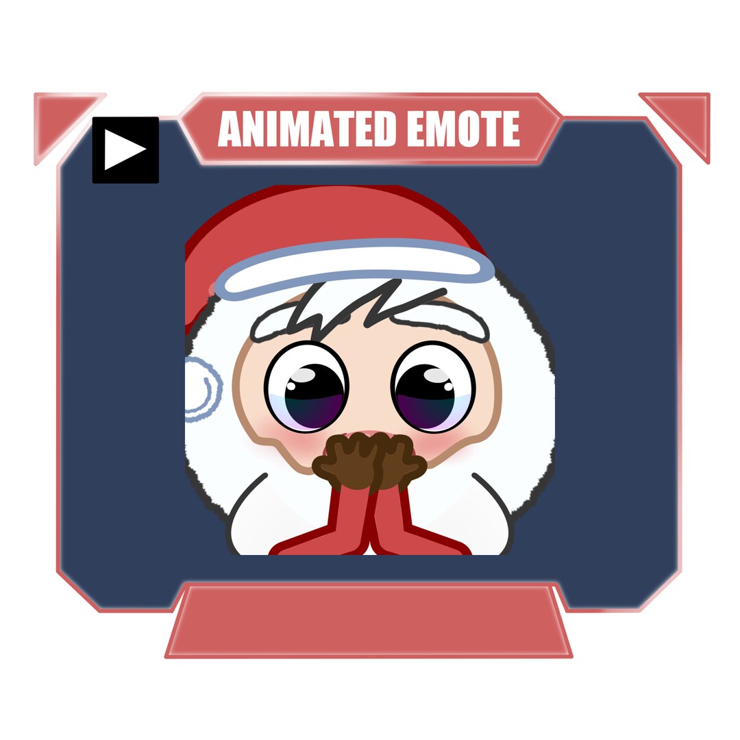 ANIMATED Santa Rainbow Puke Christmas Emote for Twitch Kick Discord ...