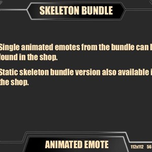 ANIMATED EMOTE SKELETON Bundle | Animated Twitch Emotes | Discord ...
