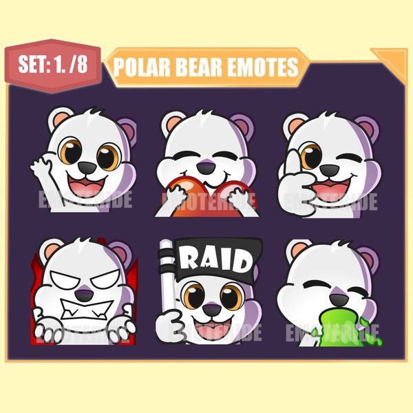 Gg Bear Emotes Etsy
