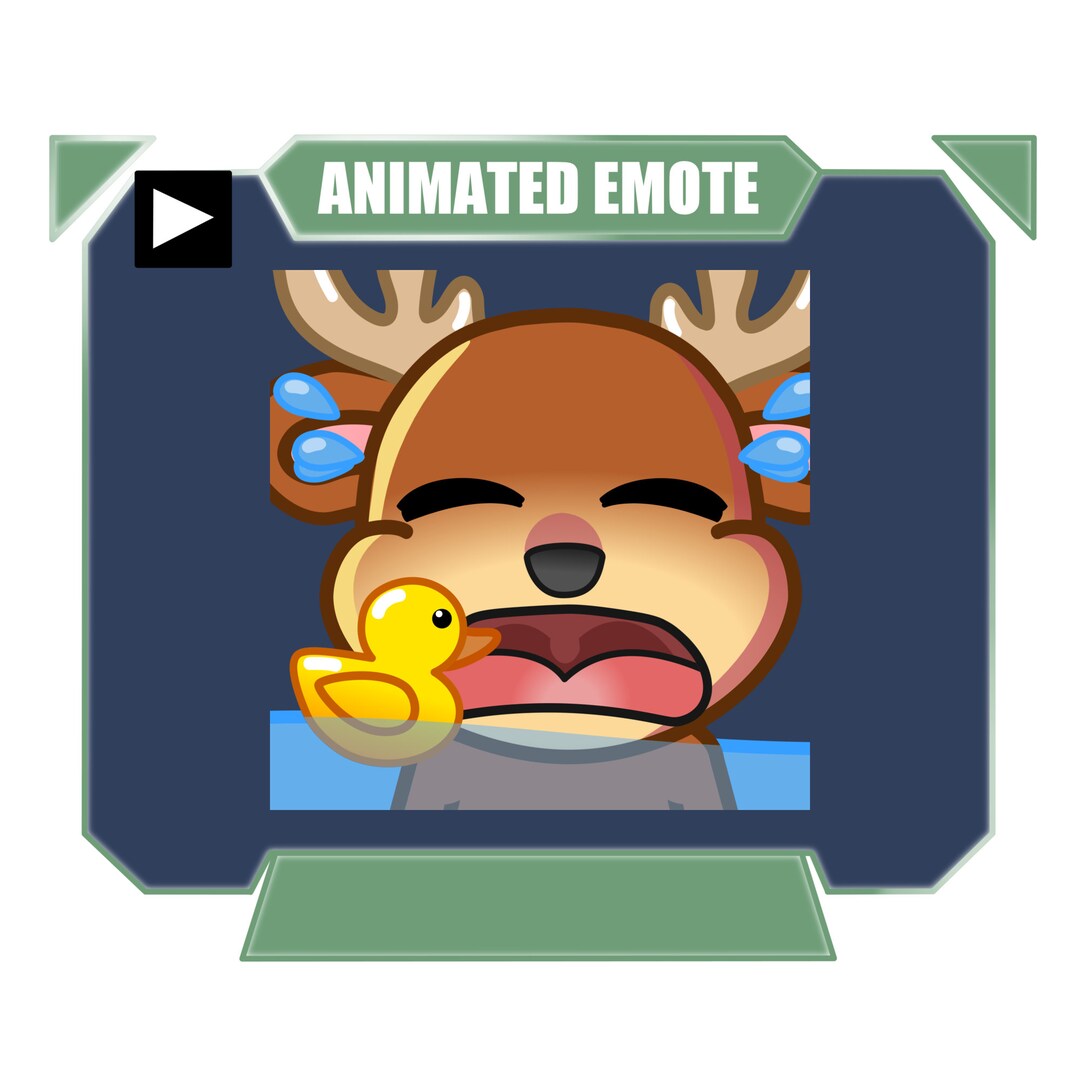 ANIMATED Deer Cry Christmas Emote for Twitch Kick Discord Youtube ...