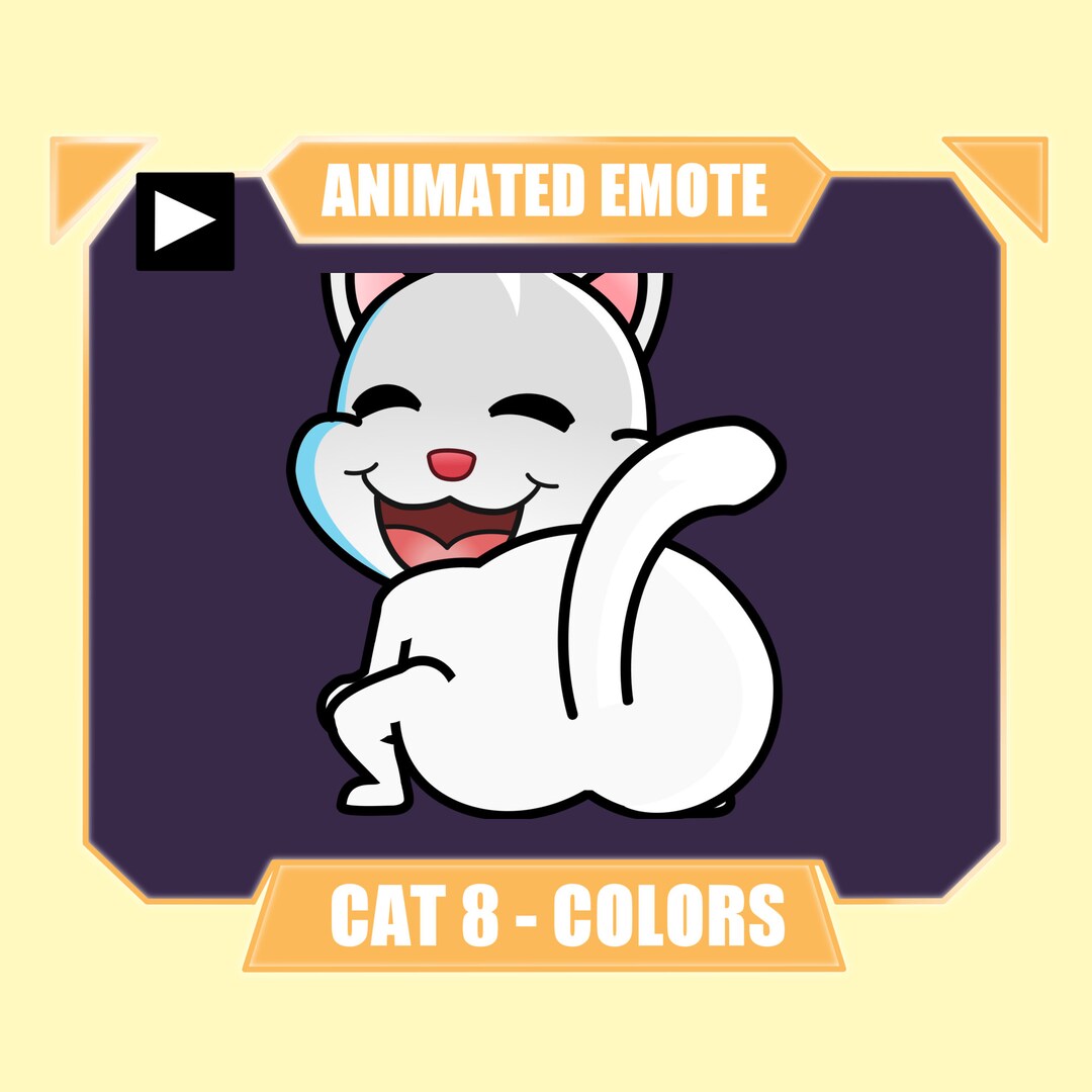 ANIMATED Cat Twerking Emote for Twitch Kick Discord Youtube | Cat Twerk ...