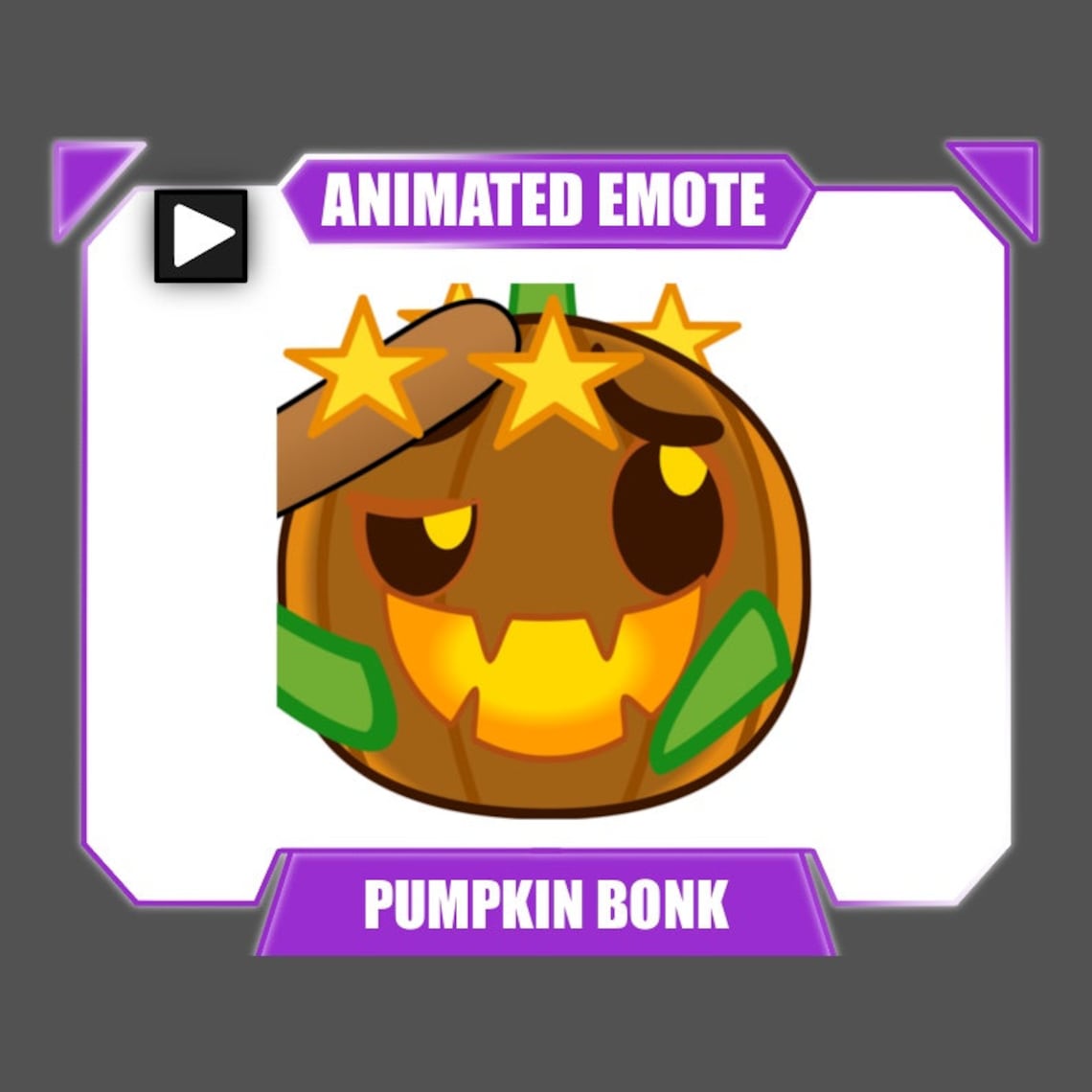 ANIMATED Pumpkin Bonk Emote for Twitch Discord Youtube - Etsy