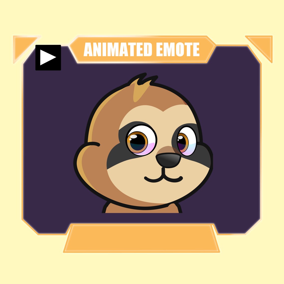 ANIMATED Sloth Side Eye Emote for Twitch Kick Discord Youtube Stream ...