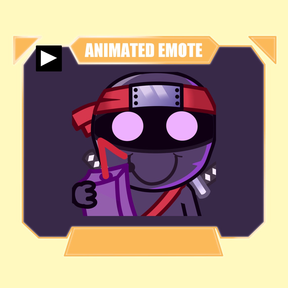 ANIMATED Ninja Drinking Juice Box Emote for Twitch Kick Discord Youtube ...