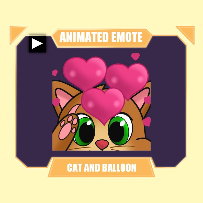 Animated Cute Cat Emote Twitch Emote Youtube Discord Emote - Etsy