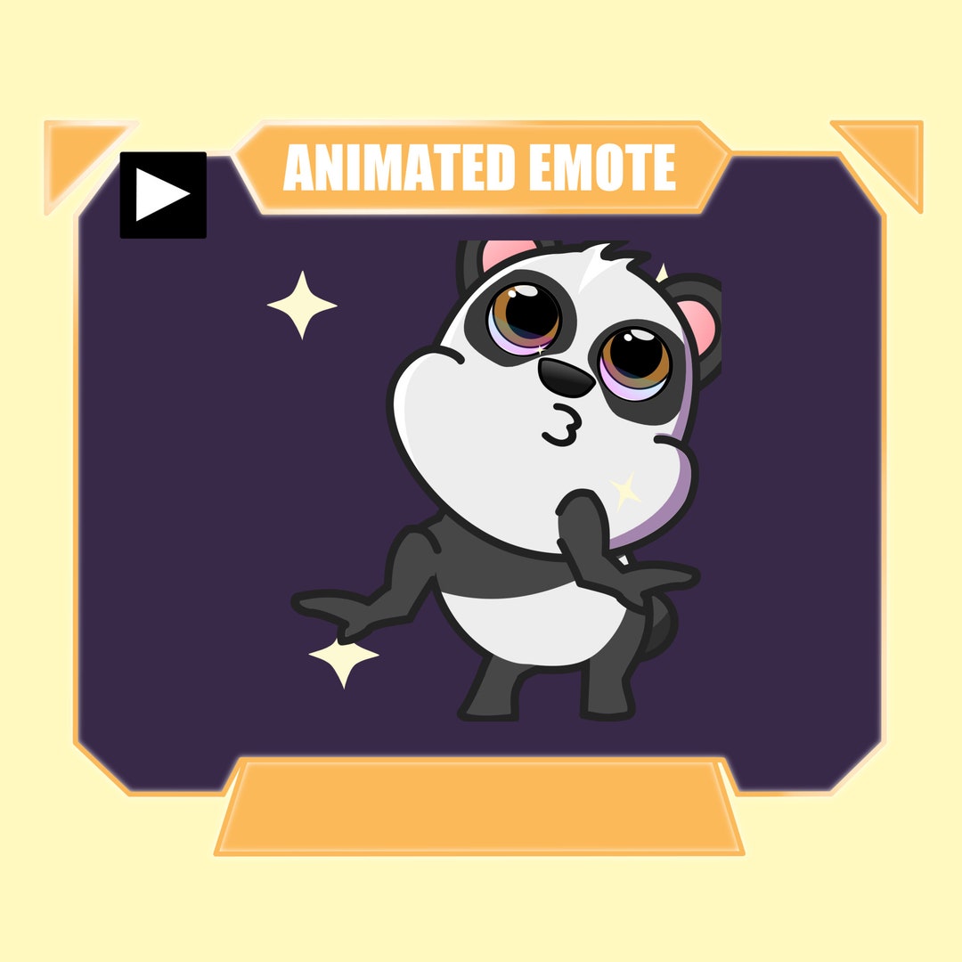 ANIMATED Panda Disco Dance Emote for Twitch Kick Discord Youtube | Cute ...