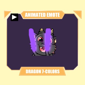 ANIMATED Dragon Rave Emote for Twitch Kick Discord Youtube Stream ...