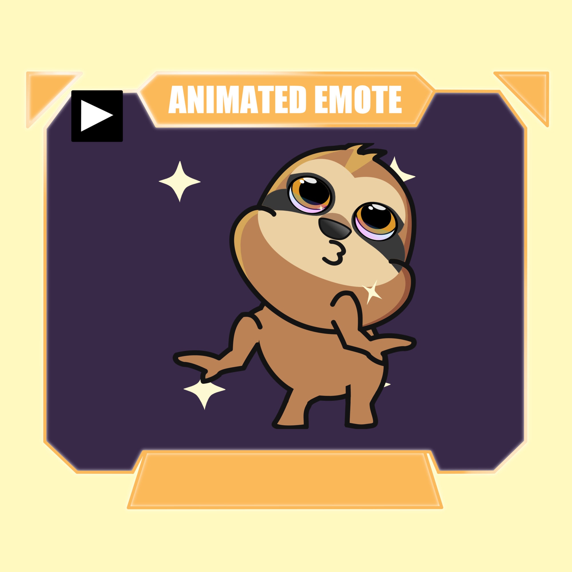 ANIMATED Sloth Disco Dance Emote for Twitch Kick Discord Youtube Cute ...