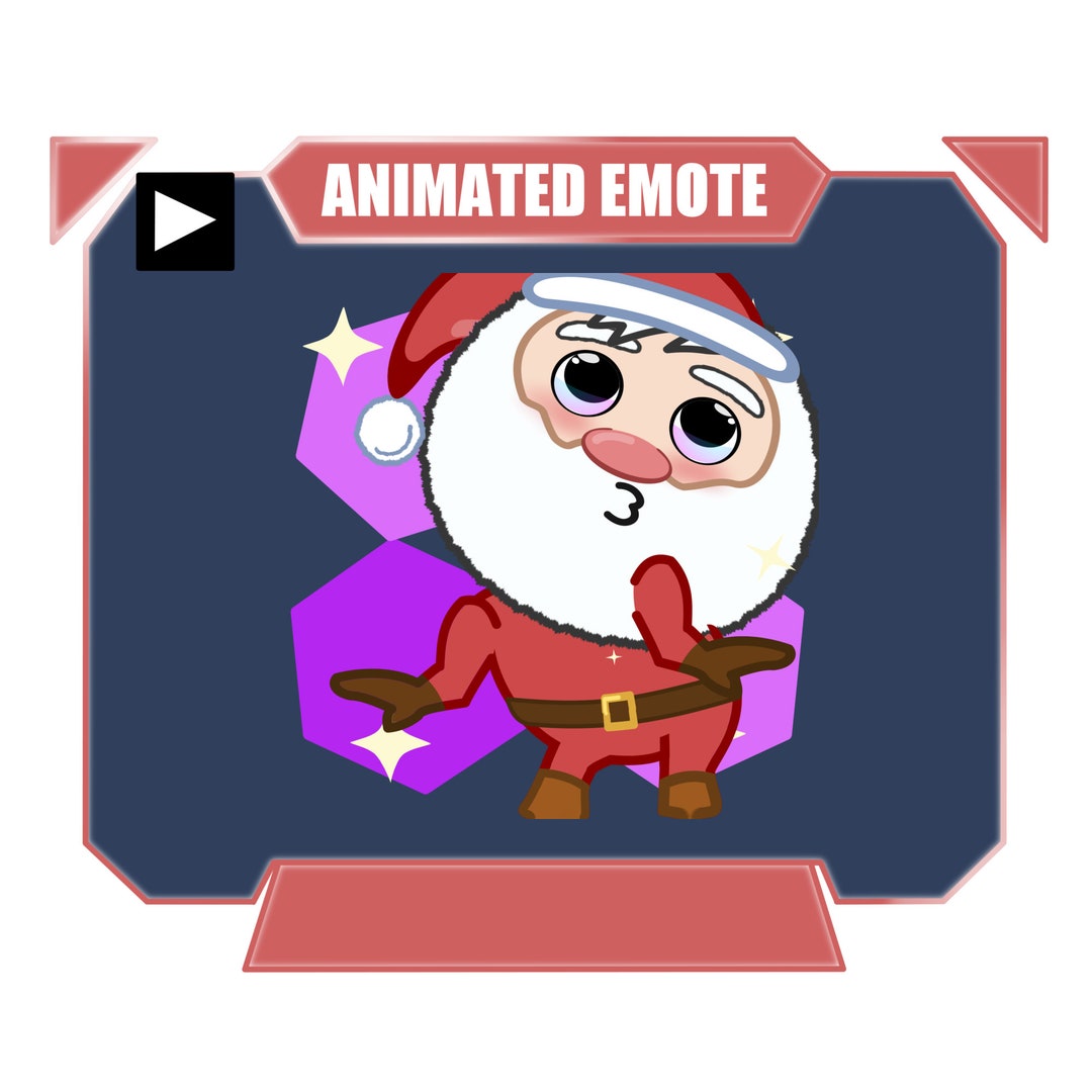 ANIMATED Santa Claus Disco Dance Christmas Emote for Twitch Kick ...