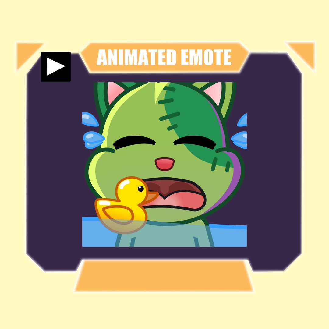 ANIMATED Zombie Cat Cry Halloween Emote for Twitch Kick Discord Youtube ...