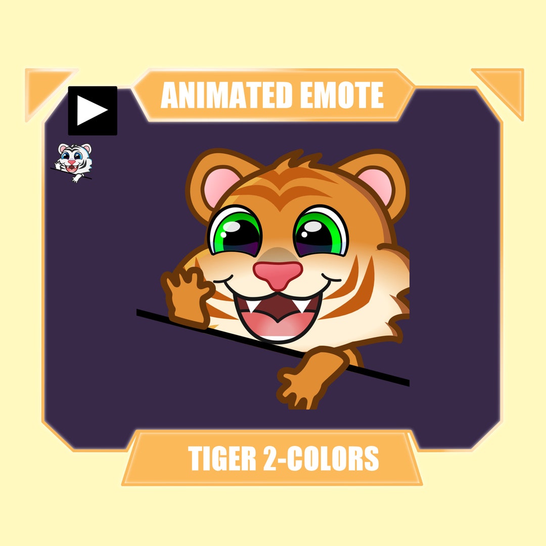 ANIMATED Tiger Bongo Meme Emote for Twitch Kick Discord Youtube ...
