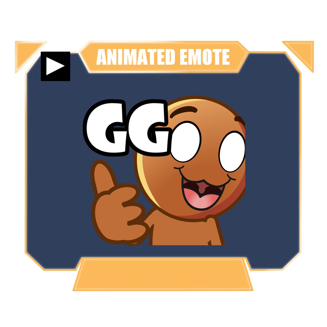 ANIMATED Gingerbread Good Game Christmas Emote for Twitch Kick Discord ...