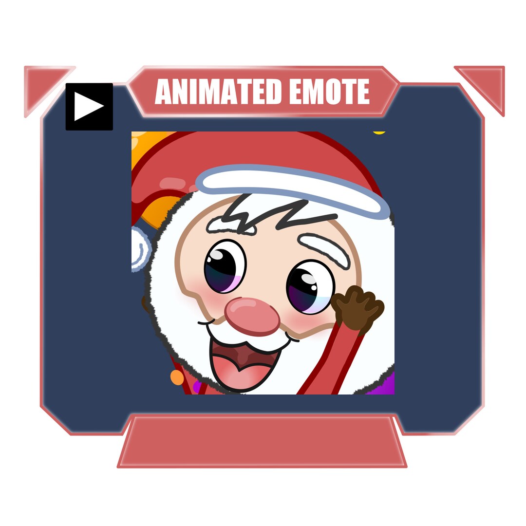 ANIMATED Santa Hype Christmas Emote for Twitch Kick Discord Youtube ...