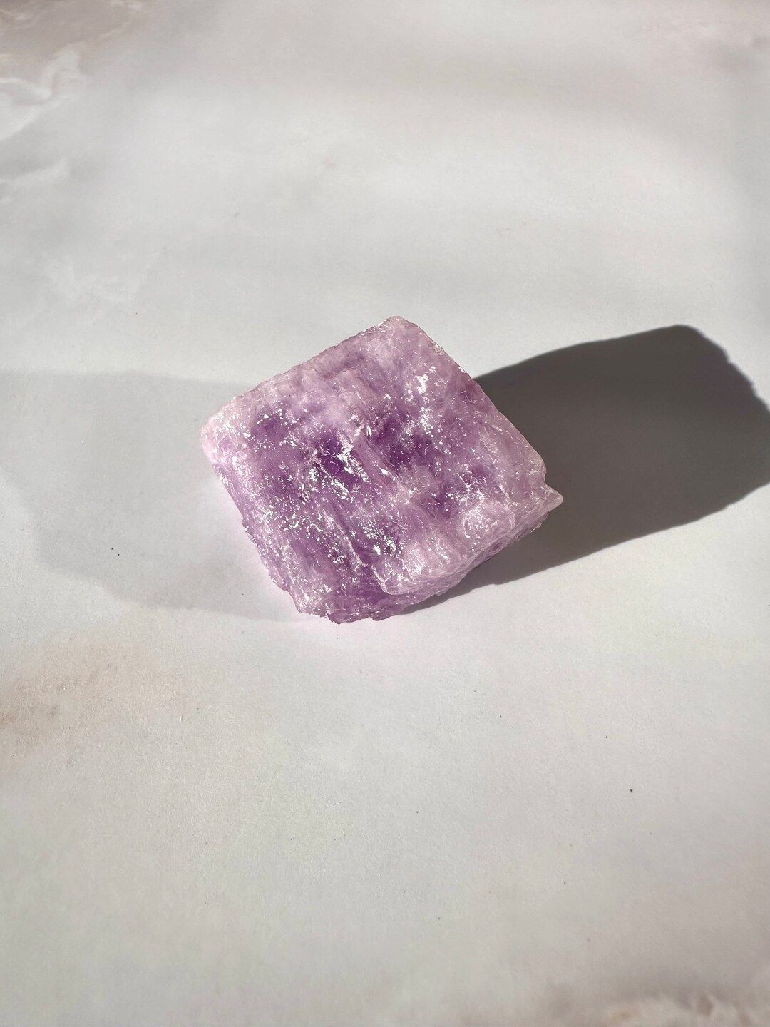 Lilac Kunzite Raw Stone 02 | Unconditional Love - Etsy