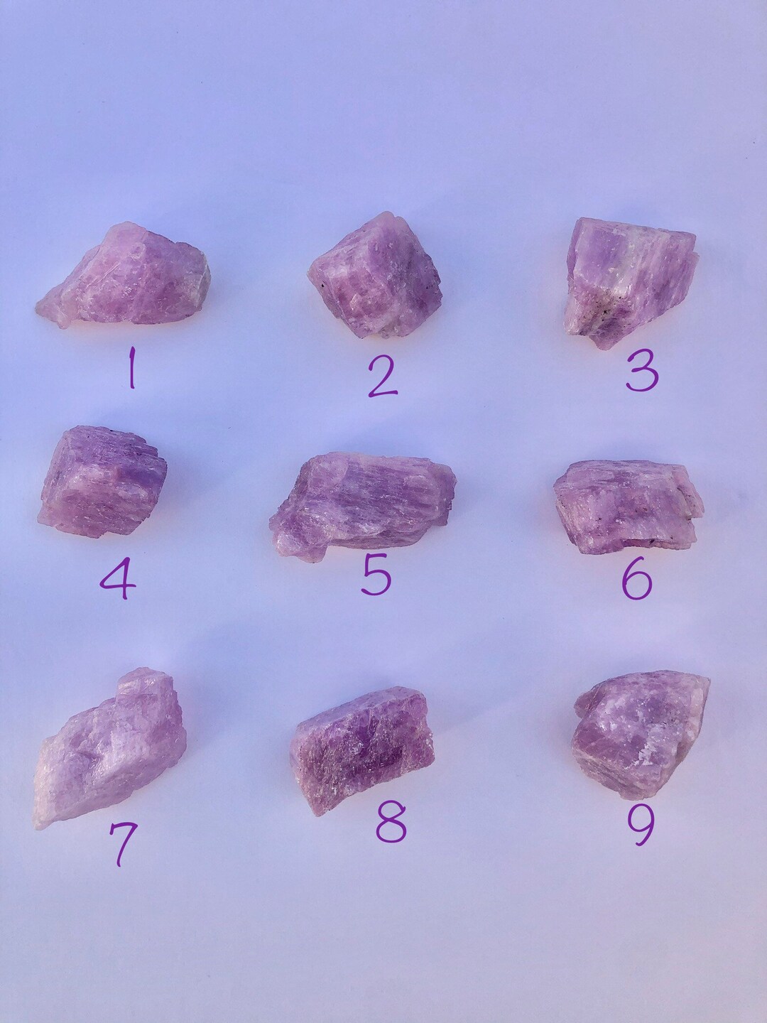 Lilac Kunzite Raw Stone | Unconditional Love | Spirituality | Healing ...