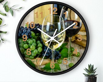 Wine Wall Clock - Etsy