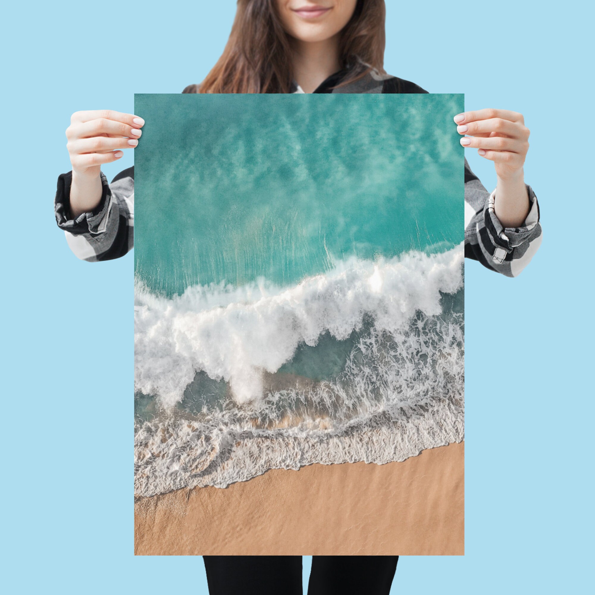 Coastal Wall Decor, Beach Digital Download, Ocean Print, Digital ...