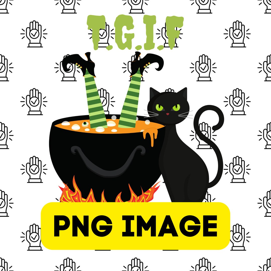 TGIF PNG Witch Png Halloween Png Halloween Shirt PNG - Etsy