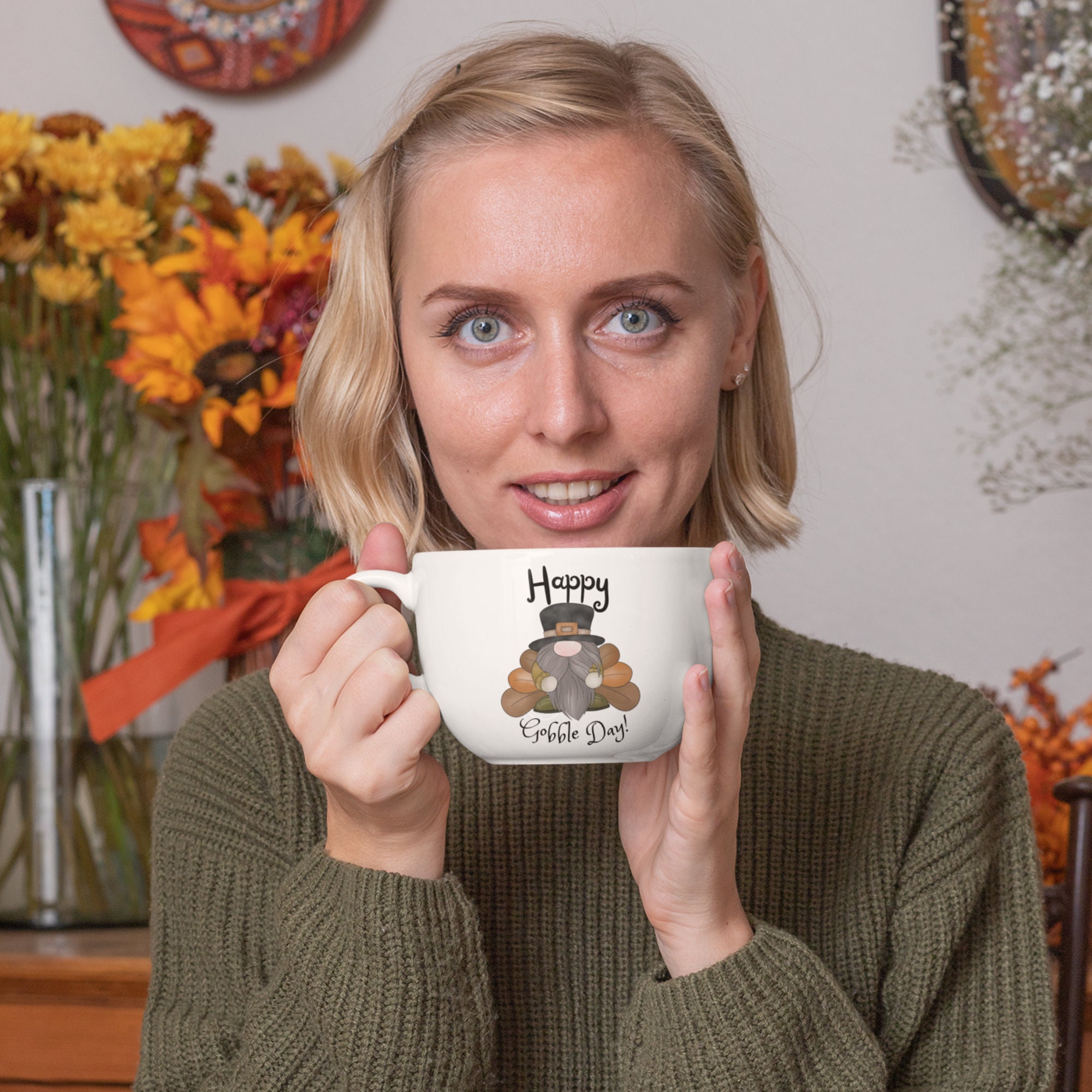 Thanksgiving Gnome PNG Funny Turkey PNG Happy Gobble Day - Etsy