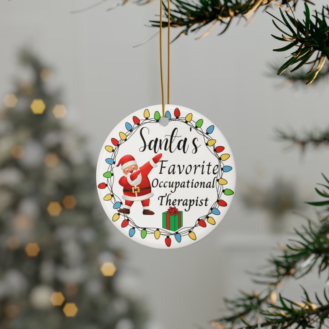 Santas Favorite Occupational Therapist OT Christmas Ornament - Etsy