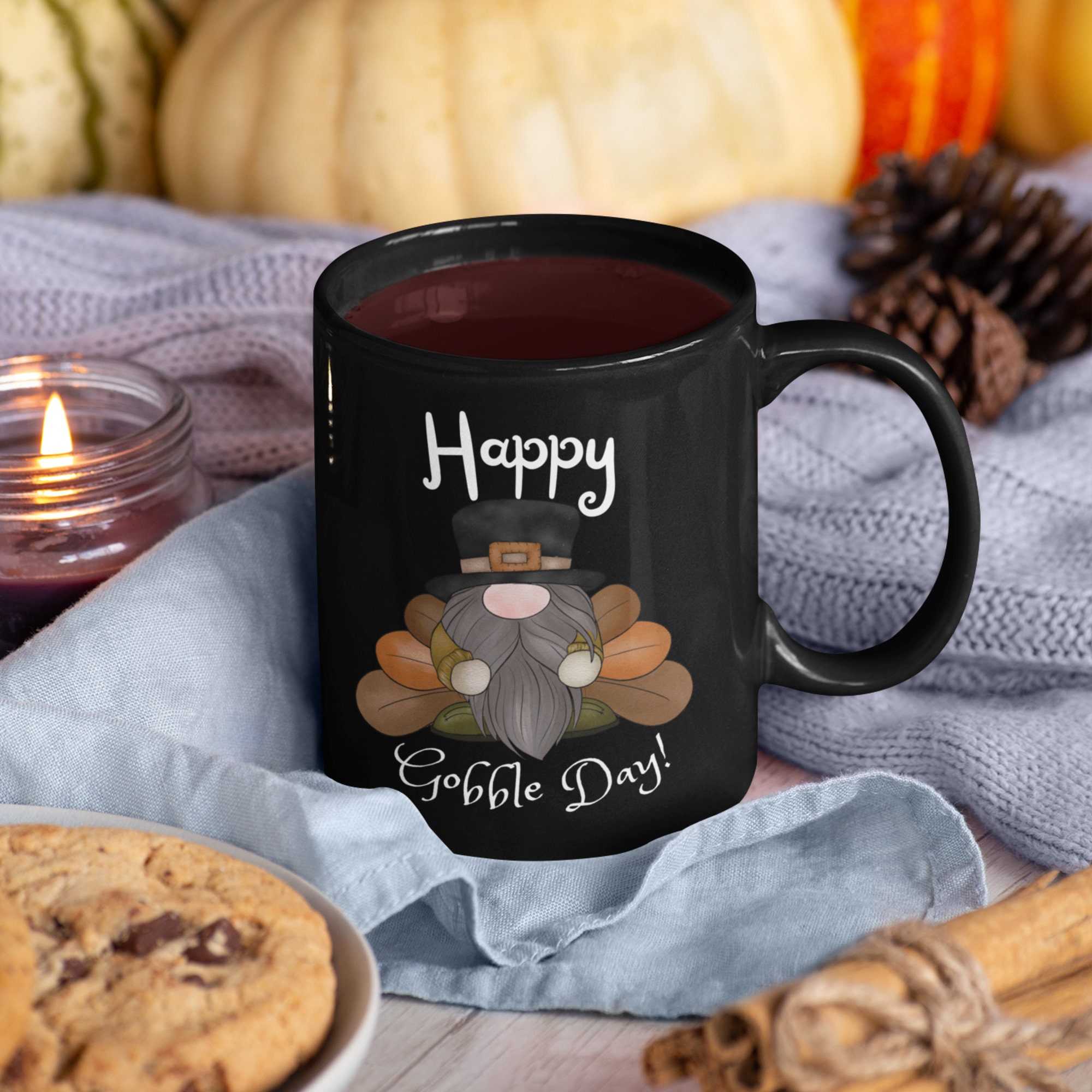 Thanksgiving Gnome PNG Funny Turkey PNG Happy Gobble Day - Etsy