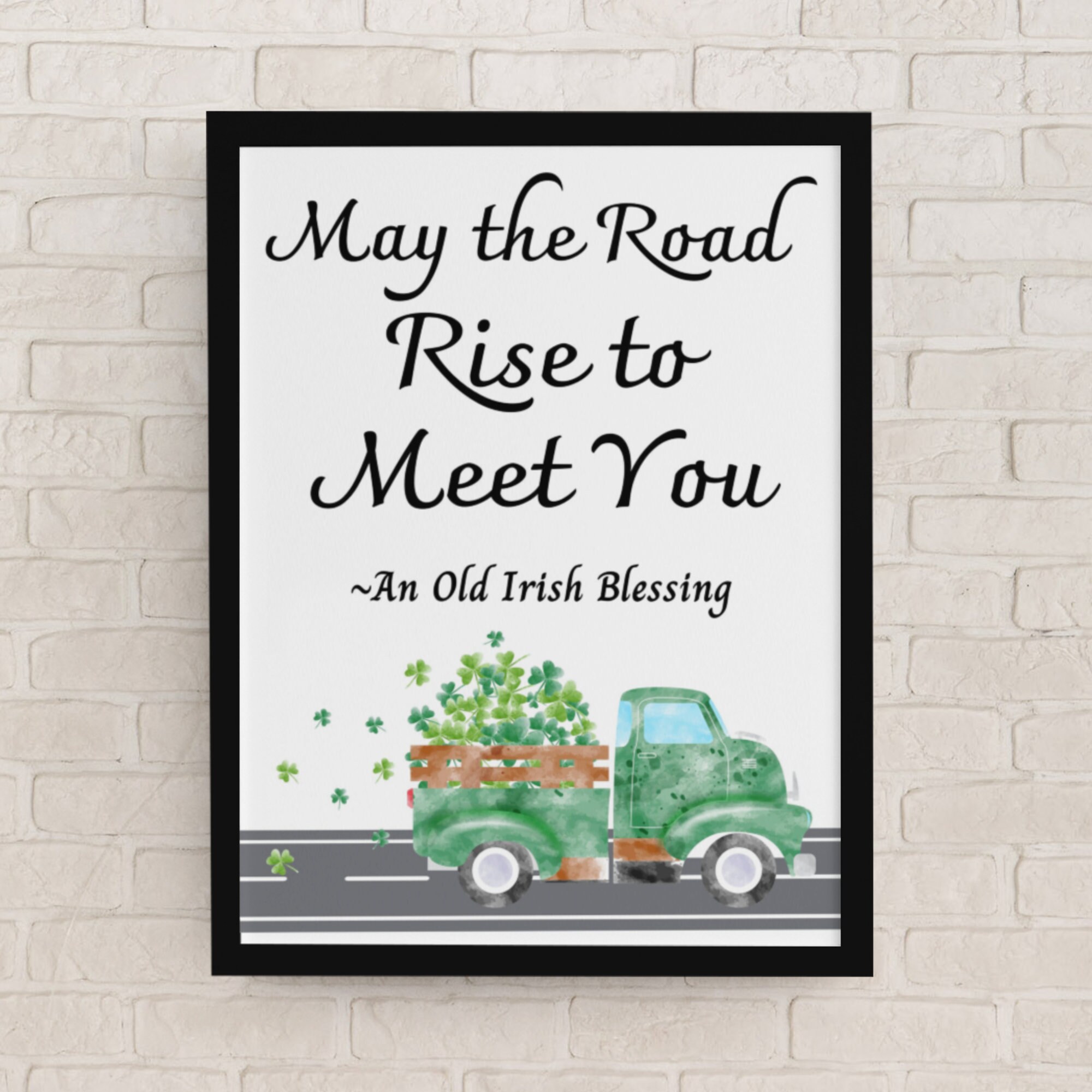 Irish Blessing Printable, May the Road Rise to Meet You, Irish Blessing ...