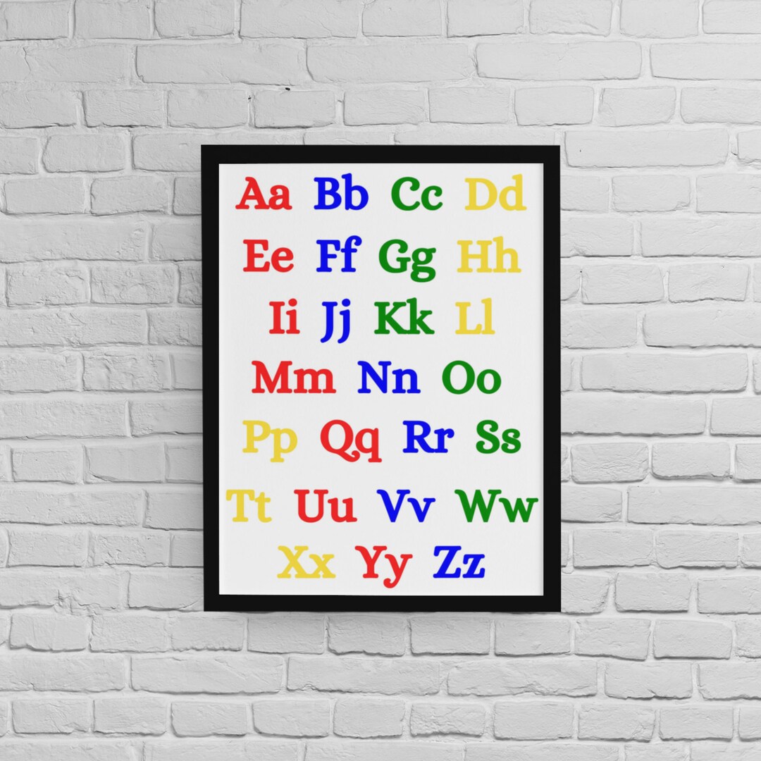 ABC Printable, ABC Art, ABC Printable Wall Art, Abc Digital Download ...