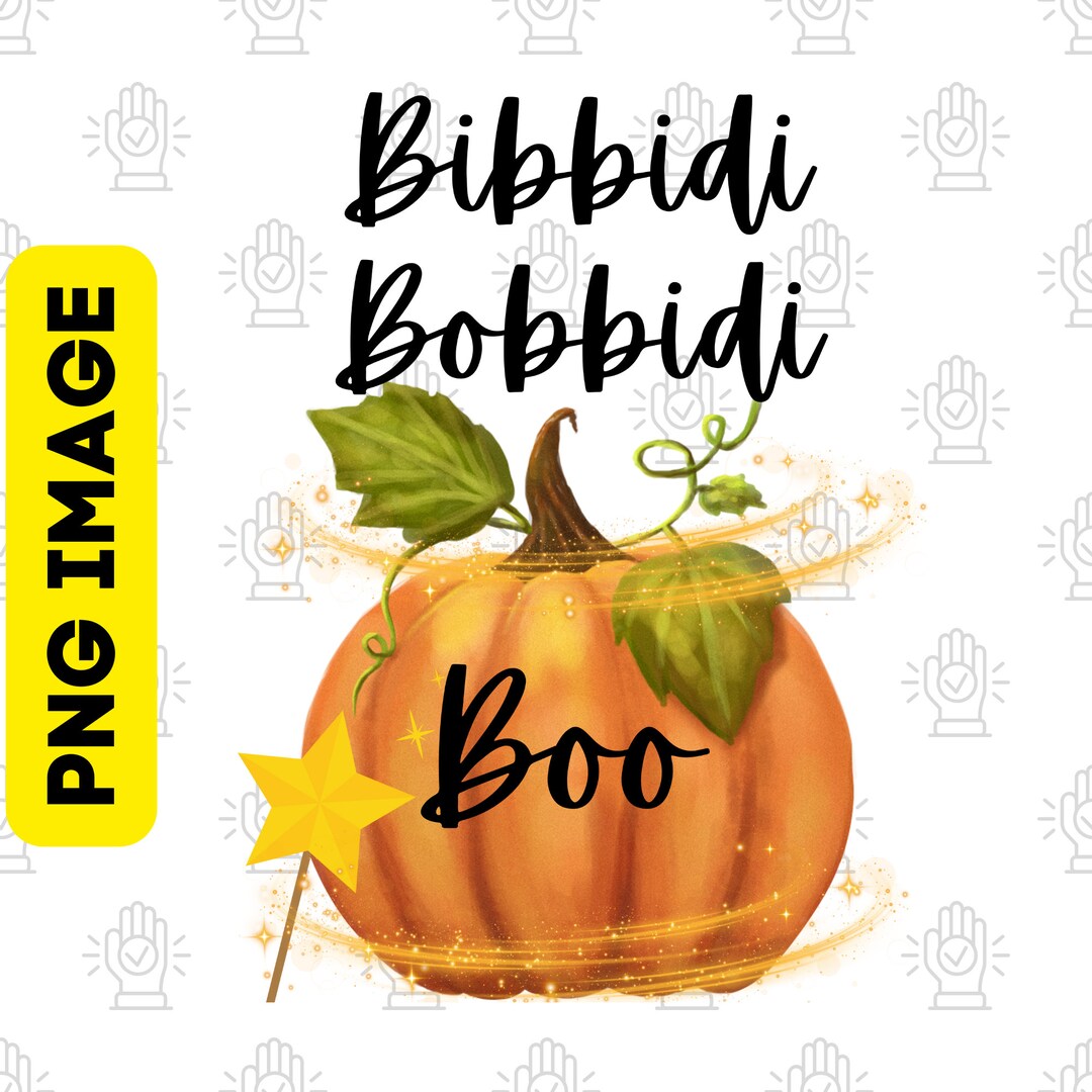 Bibbidi Bobbidi Boo, Cute Halloween PNG, Boo PNG, Halloween Printable ...