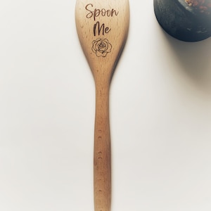 Spoon Me Wooden Spoon and Fork, Forking Love You, Custom Kitchen ...