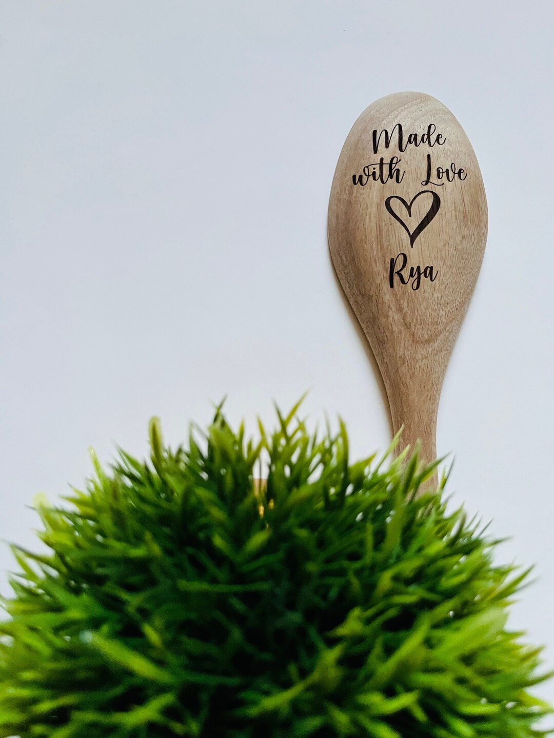 Personalised Wooden Spoon, Made With Love, Custom Kitchen, Custom Wood ...
