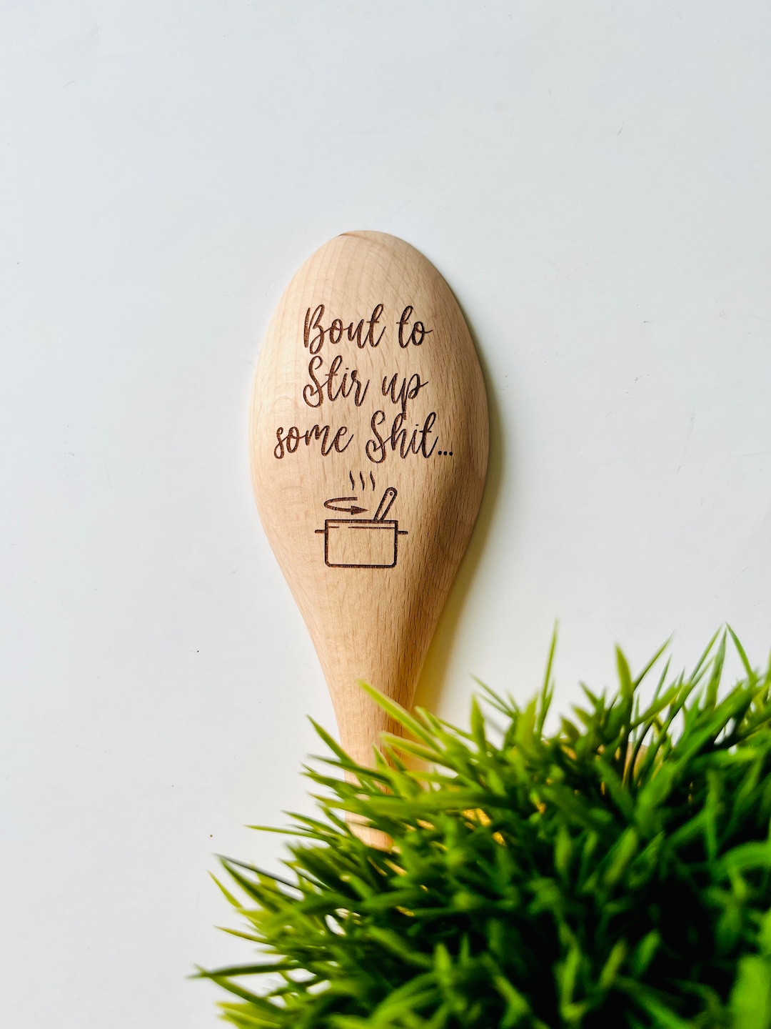 Stir Shit up Wooden Spoon, Custom Kitchen, Wood Spoons, Custom Spoon ...