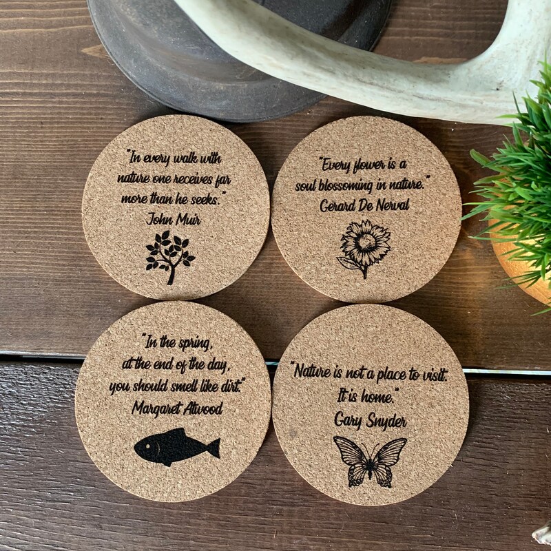 Cork Coasters - Etsy